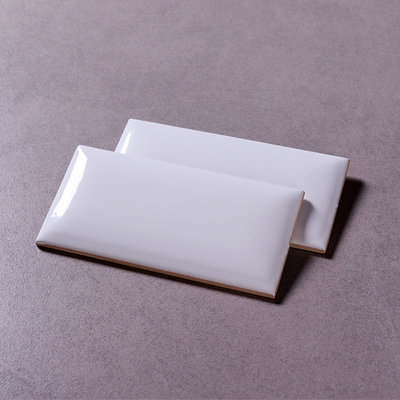 75X150mm Size Interior Wall Usage Ceramic Bread-look Subway Tiles in White