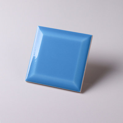Metro Brick Blue Subway Tile 6 X 6 Elegant Glazed Ceramic Tile Slip Resistance