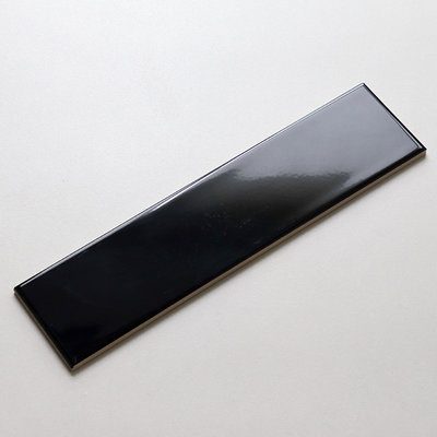 Black Room Interior Wall Tiles 100x400 Bathroom Ceramic Tile Scratch Proof