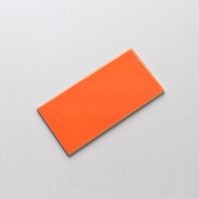 Orange 4x8 Modern Kitchen Wall Tiles 10x20cm Standard Bathroom Ceramic Tile