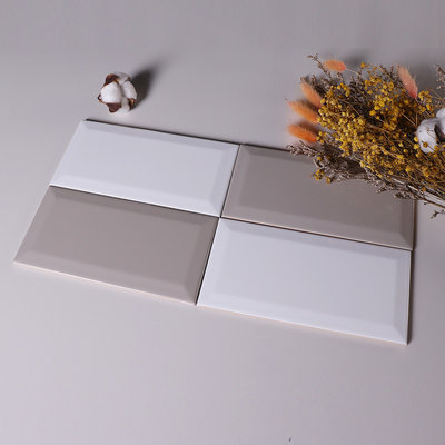 100x200 Subway Ceramic Wall Tile Backsplash In Modern Kitchen Acid Resistant