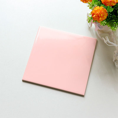 20X20 Subway Wall Tile Glass Wall And Floor Tiles Pink Slip Resistance
