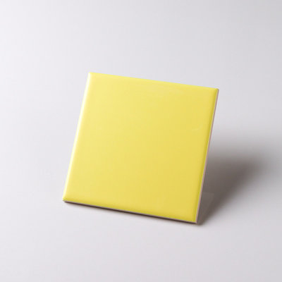 Autumn Yellow Glass Mosaic Tiles 4x4 For Art Stainless Steel Swimming Pool