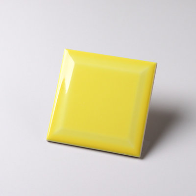 Autumn Yellow Glass Mosaic Tiles 4x4 For Art Stainless Steel Swimming Pool