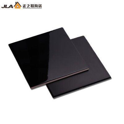 8x8 Inch Classic Black Bathroom Floor Tile , 20X20cm Kitchen Decor Tiles
