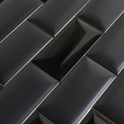 High Gloss Ceramic Wall Tiles 75 X 150mm Matt Surface Bread Look Non Slip