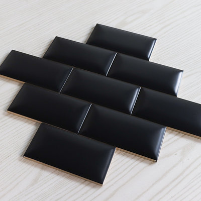 High Gloss Ceramic Wall Tiles 75 X 150mm Matt Surface Bread Look Non Slip