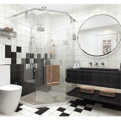 High Water Absorption Ceramic Bathroom Wall Tiles 15X15cm For Dining Room