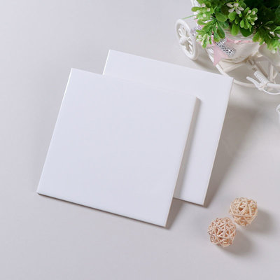 Kitchen Backsplash Water Resistant Tile 150X150 Glossy White Ceramic Subway Tile
