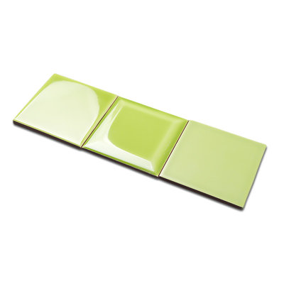 Bathroom Decorative Ceramic Wall Tiles Apple Green Non Slip Shower Tile
