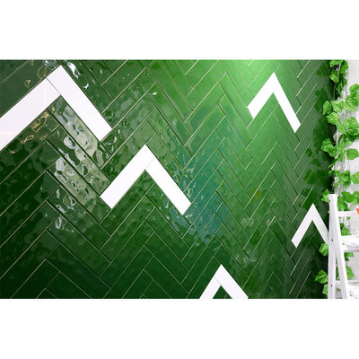Bathroom glazed decoration ceramic wall tile in green color family
