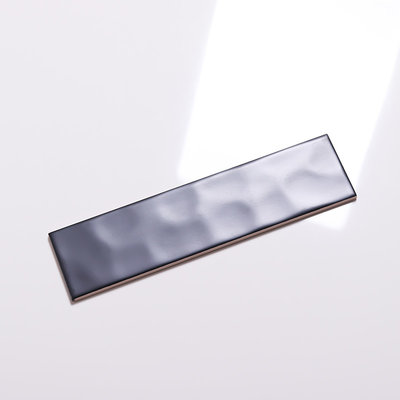 3x12 Light Weight Black Metro Ceramic Tiles Glazed Finish For Washroom