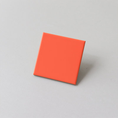 Decorative Interior Kindergarten Glazed Wall Tile 100*100mm in Orange Color