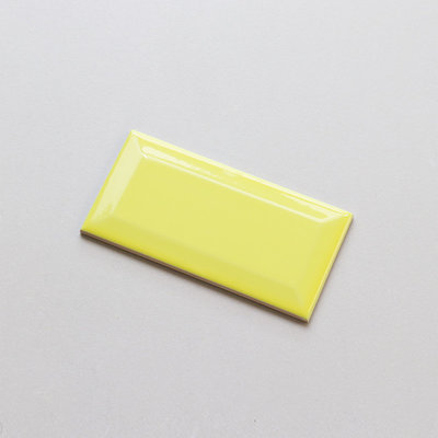 Decorative Modern Kitchen Splashback Tiles Yellow For Commercial / Residential