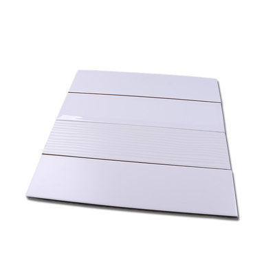 Backsplashes Ceramic Bathroom Wall Tiles , High Gloss 4x16 White Subway Tile