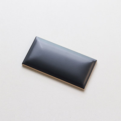3x6 Glazed Ceramic Wall Tile Beveled Matt Surface Pure Black Subway Tile