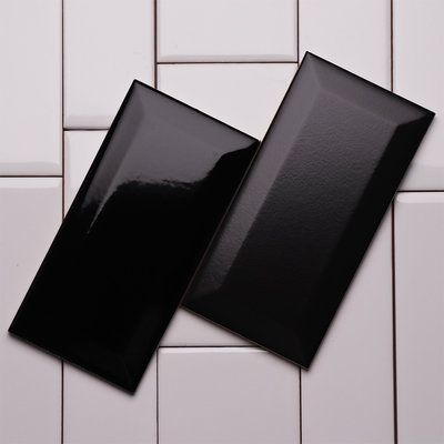 75x150 Ceramic Wall Tiles Glazed Surface Anti Skidding For Herringbone Kitchen