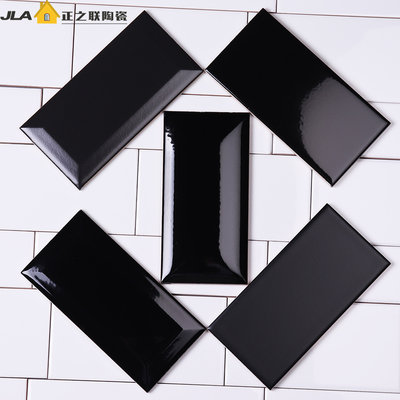75x150 Ceramic Wall Tiles Glazed Surface Anti Skidding For Herringbone Kitchen