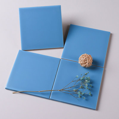 6x6 Ceramic Wall Blue Onyx Tile Balcony Ceramic Floral Porcelain Tile Non Slip