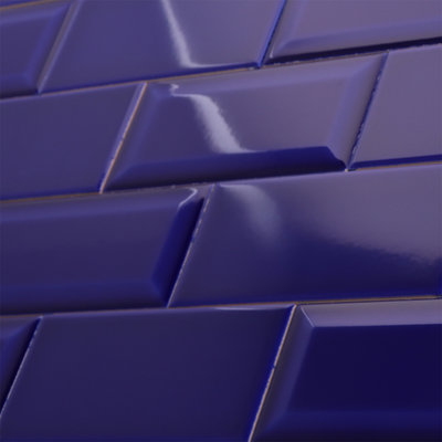 Ocean Blue Agate Ceramic Wall Tiles Glazed Porcelain Tile 6mm Thickness