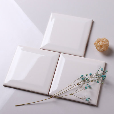 50X150 Modern Kitchen Wall Tiles Ivory White Acid Resistant For Restaurant