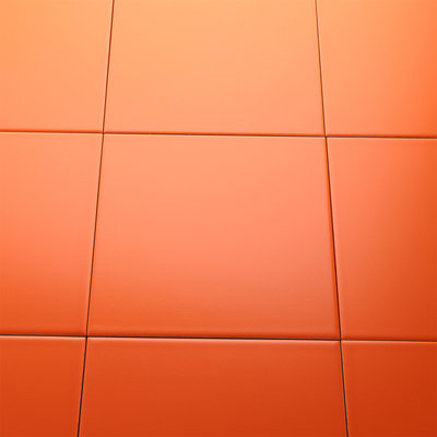 200x200 Orange Ceramic Wall Tiles Acid Resistant Polished Finish For Bathrooms