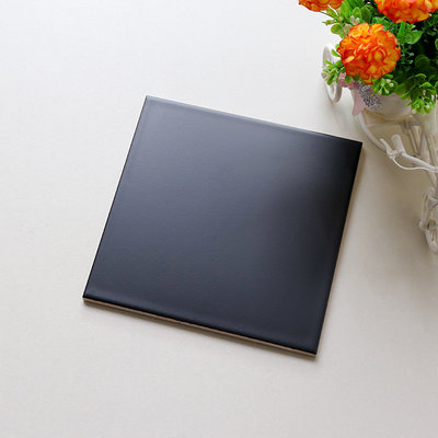 Black Waterproof Wall Tiles 8x8 Inch  Morden Style ISO9001 Certificate
