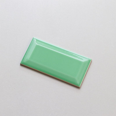 Jade Green Colorful Wall Tiles 3x6 Inch Smooth Glaze For Kitchens / Bathrooms