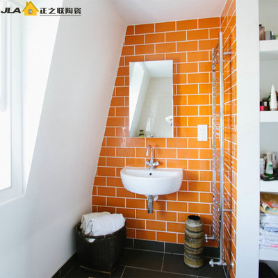 Kitchen Back Splash 75x150mm Glazed Subway Tiles Easy To Clean 75x150mm
