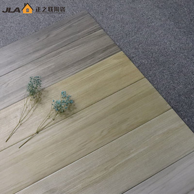 Bathroom Wood Look Ceramic Tile Anti Slip Bathroom Floor Tiles 150x600 Mm
