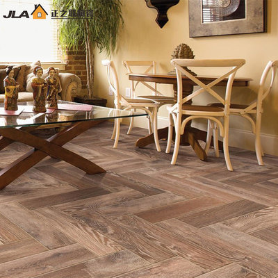 High Water Absorption Wood Effect Floor Tiles , Anti Skidding 6x24 Ceramic Tile