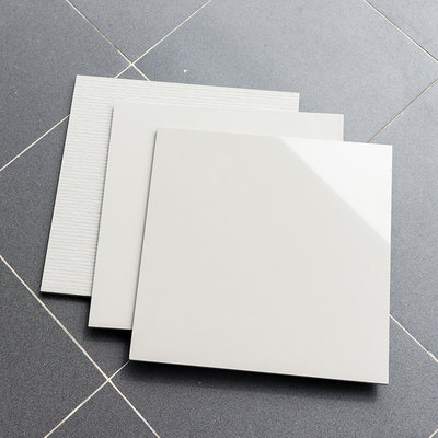 Super Glossy Pure Color Porcelain Tiles 24X24 Abrasion Resistance Non Slip