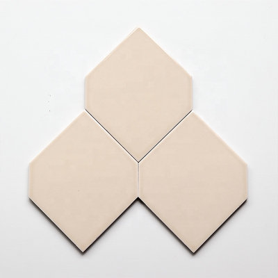Rhombus Shape Glazed Ceramic Wall Tile 150x150 Decorative Exterior Tiles