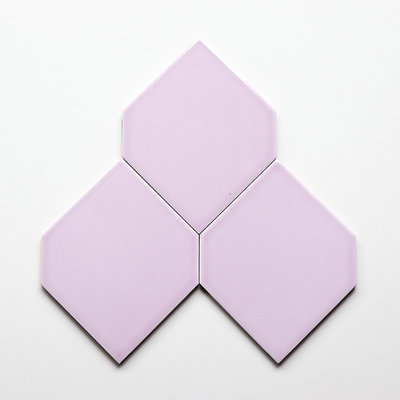 Rhombus Shape Glazed Ceramic Wall Tile 150x150 Decorative Exterior Tiles