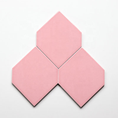 Rhombus Shape Glazed Ceramic Wall Tile 150x150 Decorative Exterior Tiles