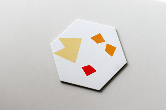 High Water Absorption Hexagon Ceramic Tile Matt Surface For Restaurant / Hotel