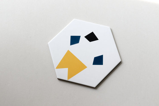High Water Absorption Hexagon Ceramic Tile Matt Surface For Restaurant / Hotel
