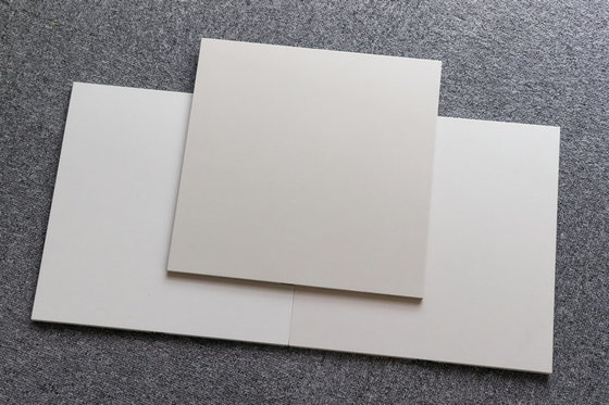 Morden Vitrified Super White Porcelain Tile With Flat Wave / Flower Surface