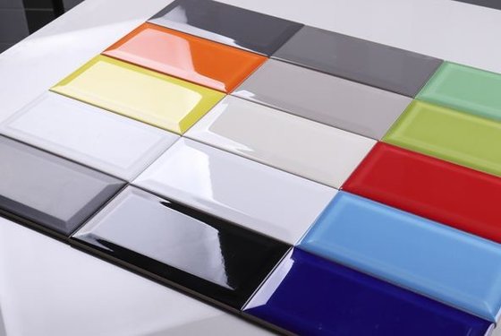 Kitchen Back Splash 75x150mm Glazed Subway Tiles Easy To Clean 75x150mm