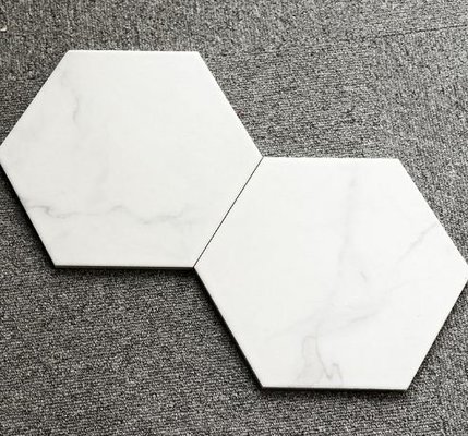 200*230mm Backsplash Hexagon Ceramic Tile / Ceramic Mosaic Wall Tile