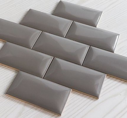 Bread Look Design Gray Color Decorative Ceramic Wall Tiles 7.5x15cm