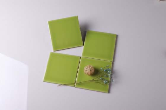 Multi Color 10X10cm Ceramic Subway Tile For Bathroom Room Decoration