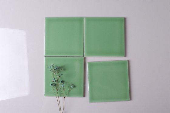 Multi Color 10X10cm Ceramic Subway Tile For Bathroom Room Decoration