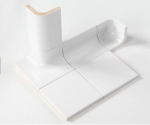 80*100mm Bathroom Waist Line Ceramic Border Tile , Glazed Ceramic Tile