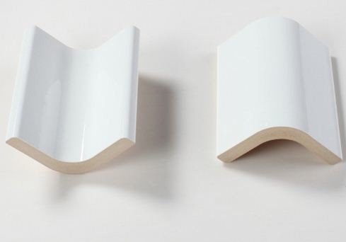 80*100mm Bathroom Waist Line Ceramic Border Tile , Glazed Ceramic Tile