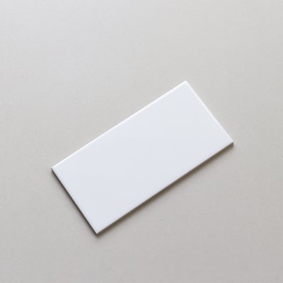 4*8 Inch 100*200mm Kitchen Ceramic Beveled Matt Glossy Subway Tile In White