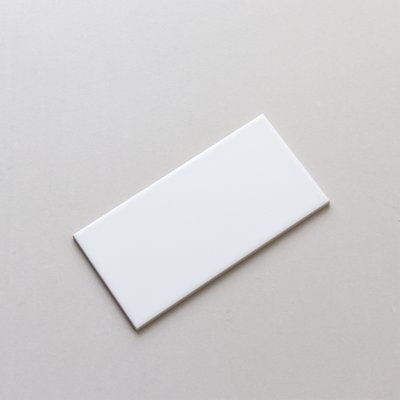 4*8 Inch 100*200mm Kitchen Ceramic Beveled Matt Glossy Subway Tile In White