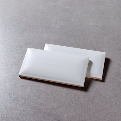 75x150mm Ceramic Wall Tiles Bread Look Design White Color Decorative