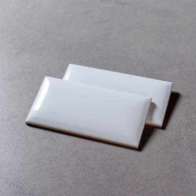 75x150mm Ceramic Wall Tiles Bread Look Design White Color Decorative