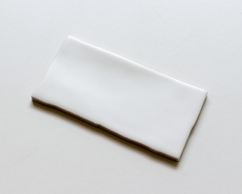 75x150mm Uneven White And Black Subway Tiles For Coffee Shop Metro Tile